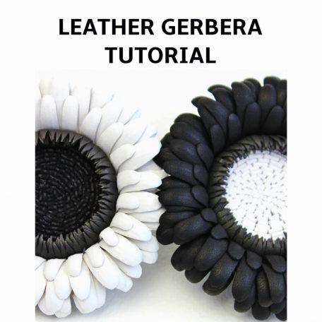 Leather gerbera flower tutorial (.pdf) - PresentPerfect Creations | ART ...