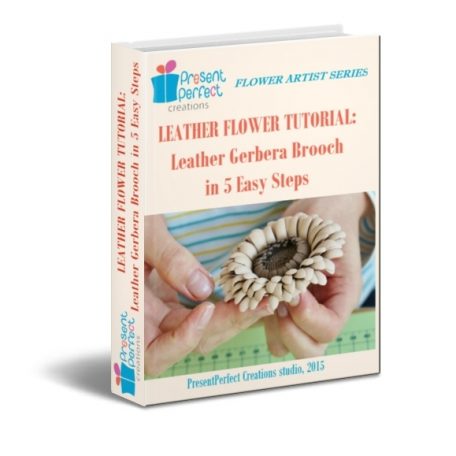 Leather gerbera flower tutorial (.pdf) - PresentPerfect Creations | ART ...