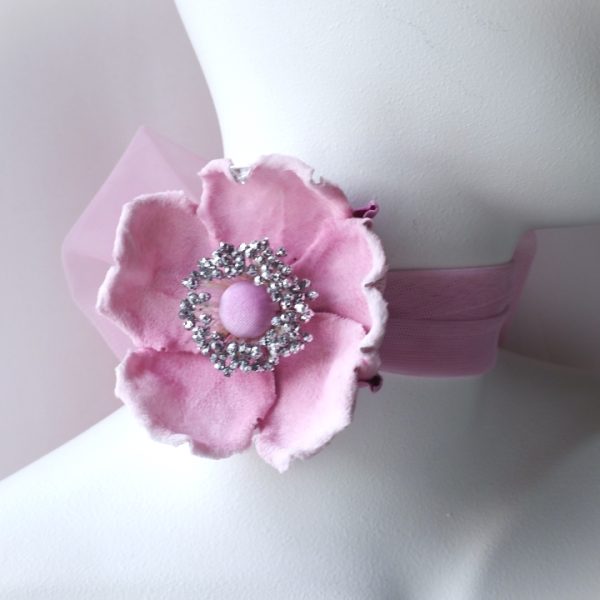 Denim Wild Rose Choker - PresentPerfect Creations | ART FLOWERS ...