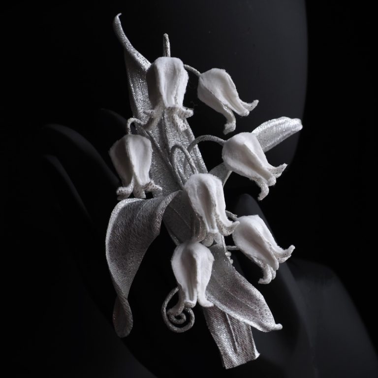 Velvet snow bells flower brooch - PresentPerfect Creations | ART ...